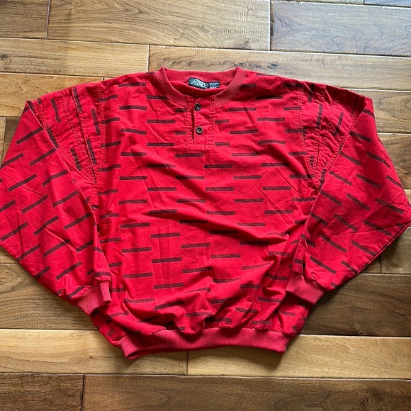 Vintage | Shirts | Vtg 8s Henley By Street Scenes | Poshmark